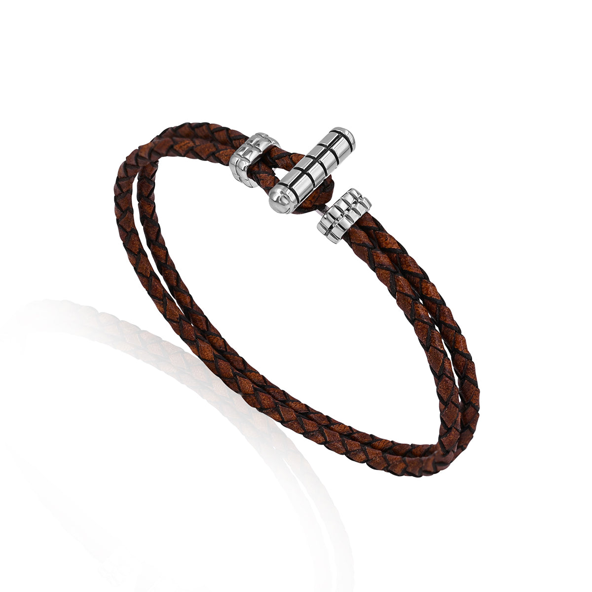 Bracelet BOLT T-BAR Ebony Leather