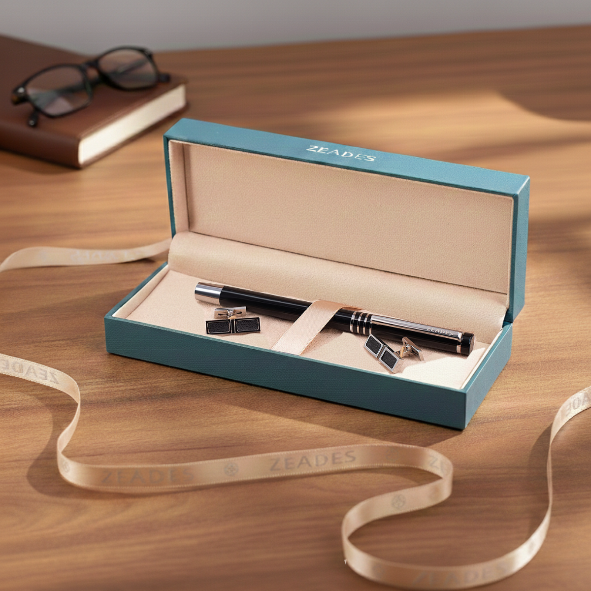 Cufflinks BOBSLEIGH and Pen LE PORTIER Gift Set
